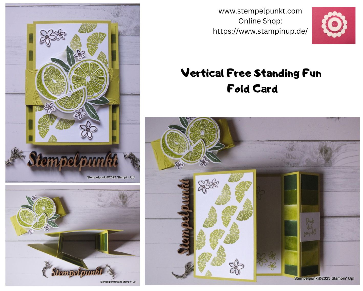 Freitagsidee ‚Vertcal Free Standing Fun Fold Card‘ | Stempelpunkt ...